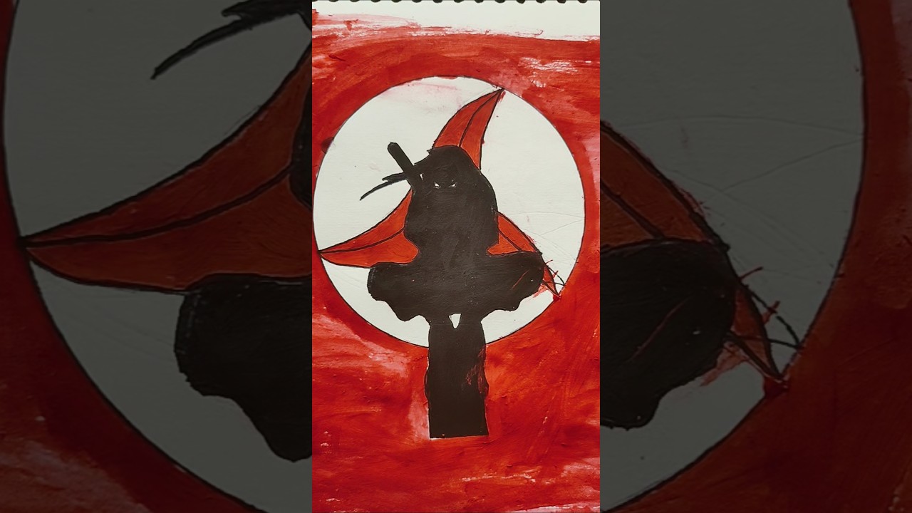 Itachi Uchiha Sitting On the pillar #drawing #art #animeart - YouTube
