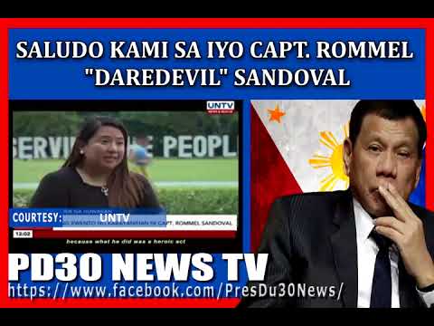 CAPT. ROMMEL "DAREDEVIL" SANDOVAL - BAYANI NG MARAWI - YouTube
