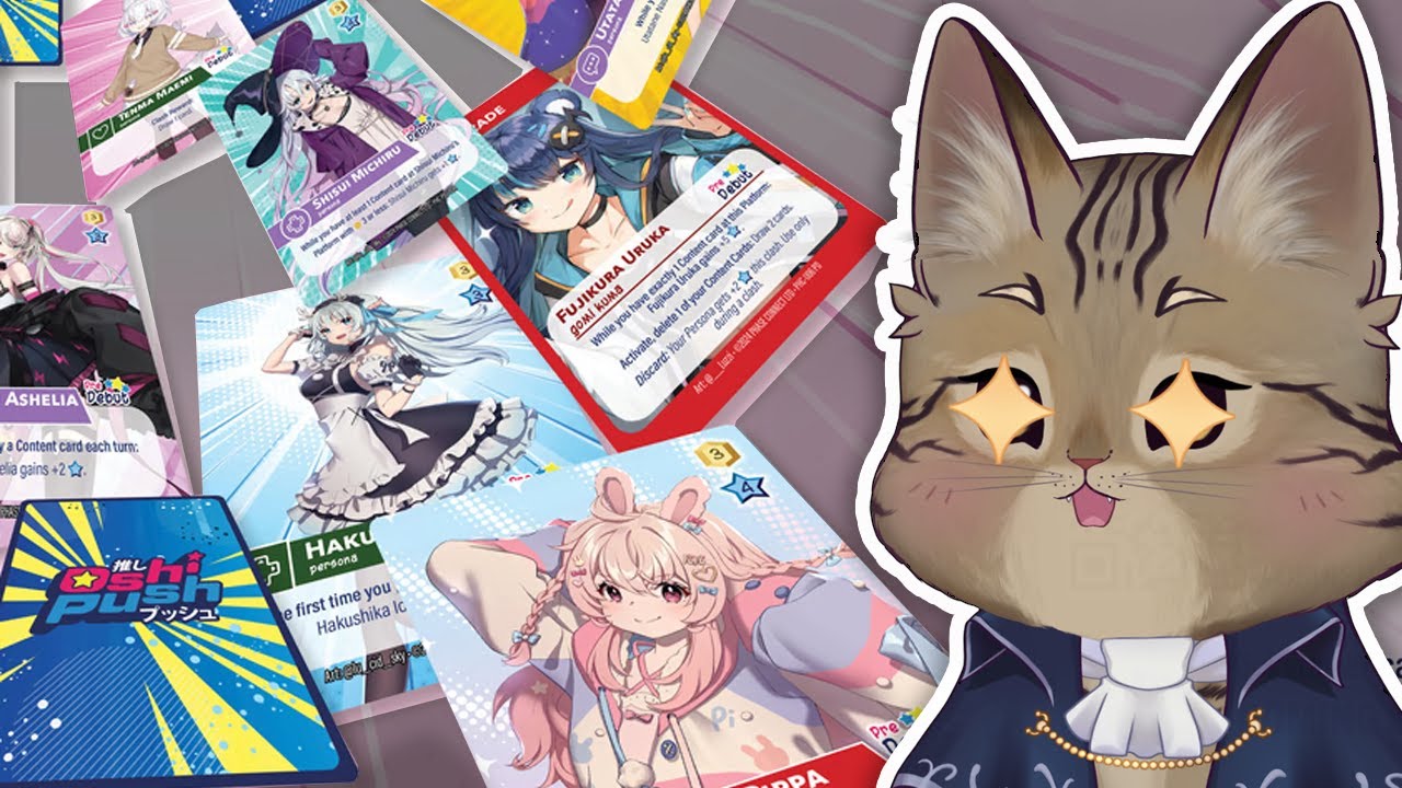 Oshi Push, A New Vtuber Card Game! - YouTube