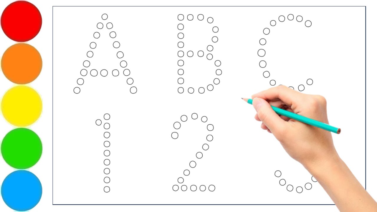 Let's Learn to Write ABC & 123 for Kids | Colors for Kids | 123 ...