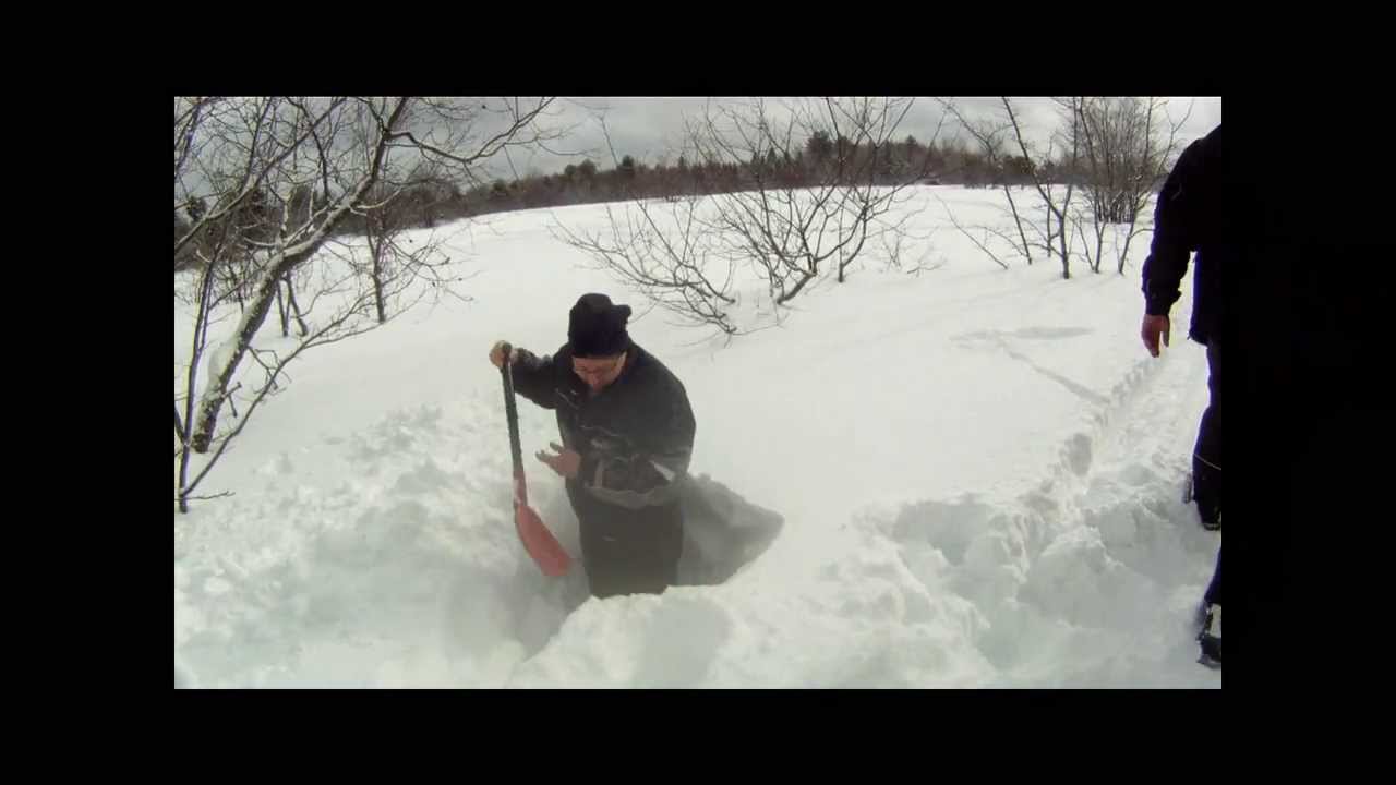 Deep Snow In Grand Marais, MI - YouTube