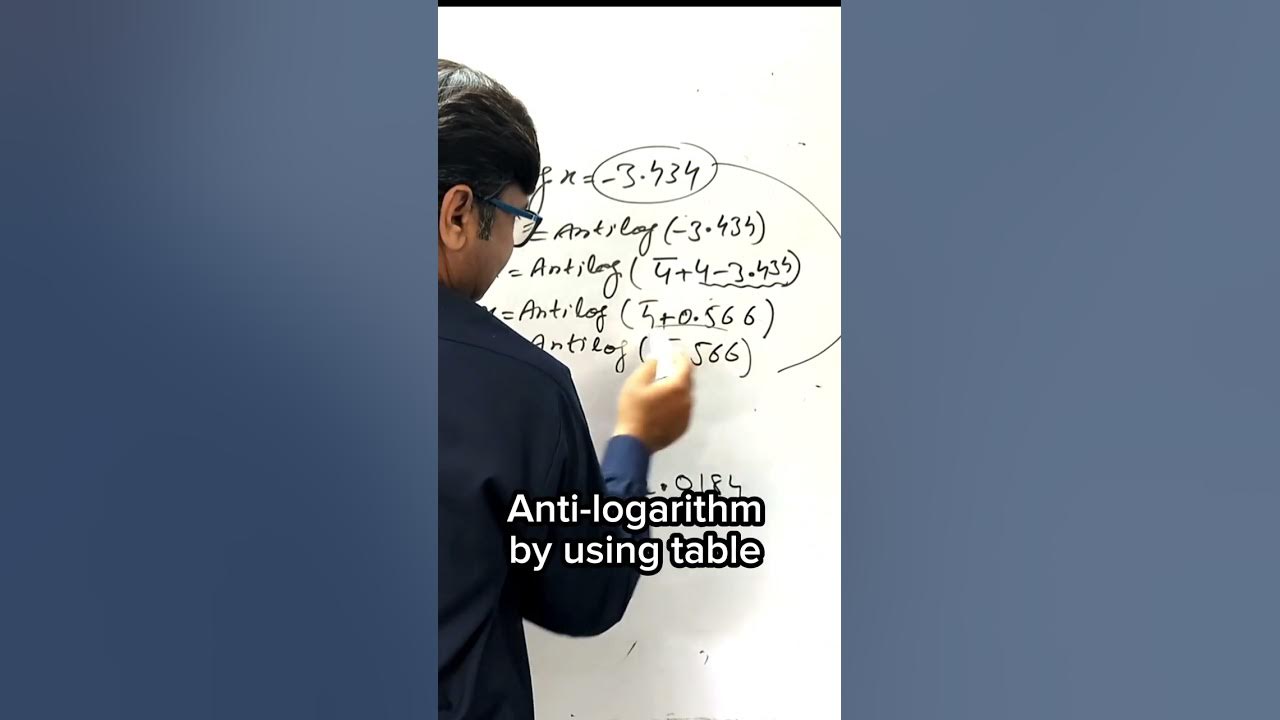 Anti logarithm by using table - YouTube