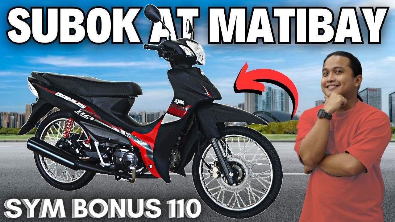 Subok na Matibay at Abot Kayang Motor To! SYM Bonus 110 Review - YouTube