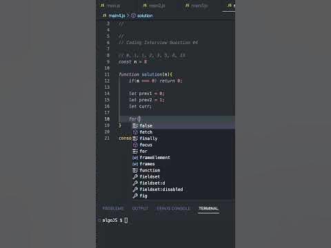 How to Check For A Fibonacci Number - JavaScript - YouTube