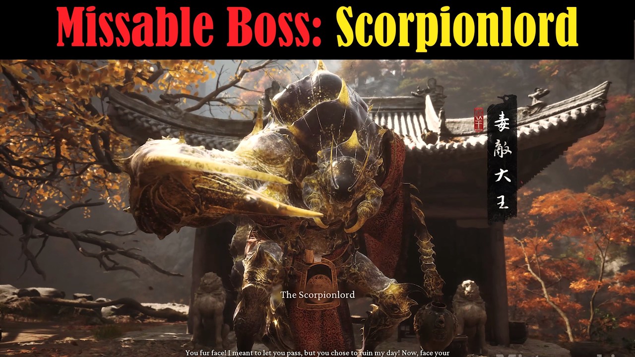 Scorpionlord is the toughest boss in Chapter 4 - Black Myth: Wukong ...