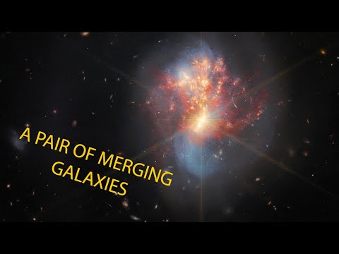 A Pair of Merging Galaxies Captured by the James Webb Space Telescope ...