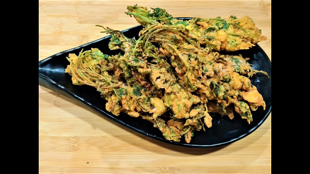 Dhania Pakora Recipe | Coriander Pakoras | Dhaniya Patta Pakoda ...