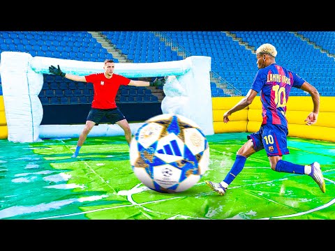 WORLD'S CRAZIEST SLIP N SLIDE FOOTBALL MATCH