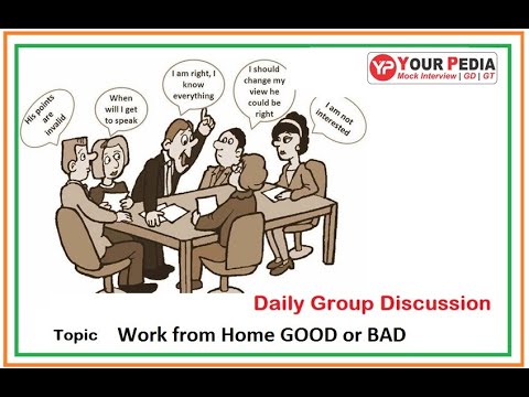 Work from HOME GOOD OR BAD | Daily Group Discussion | Current GD Topic ...