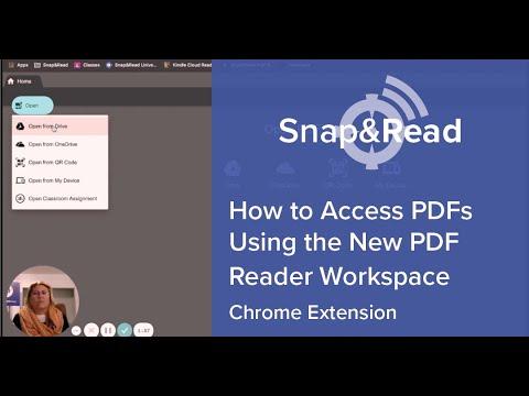 Snap&Read: How to Access PDFs Using the New PDF Reader Workspace in ...