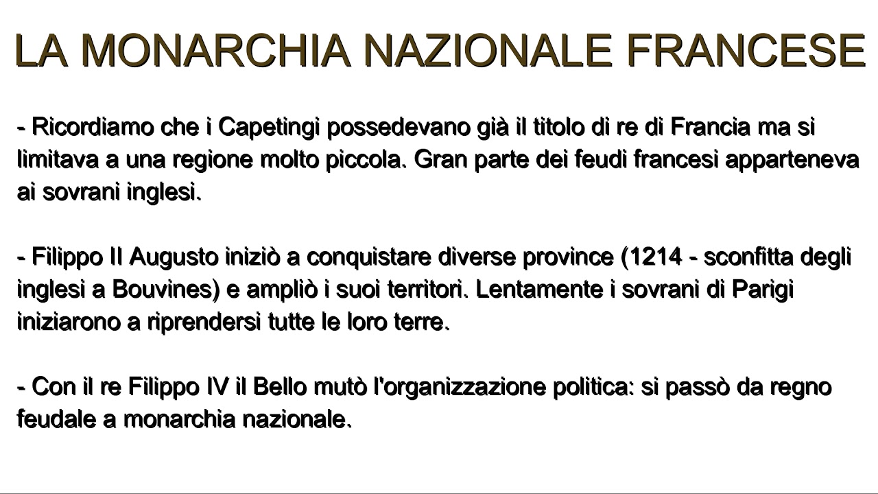 LEZIONE DI STORIA (03/04/2020) - La monarchia nazionale francese. - YouTube