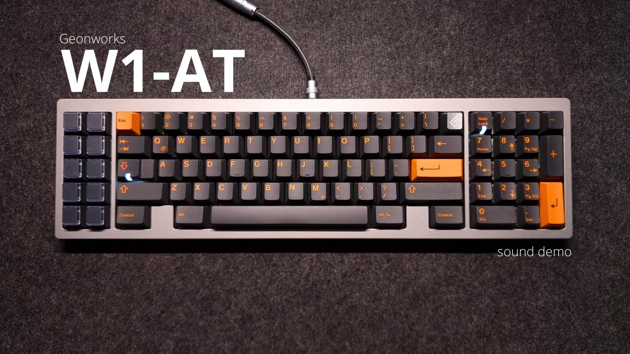 Plateless Clacky Goodness | Geon W1-AT | SWK Latte switch - YouTube