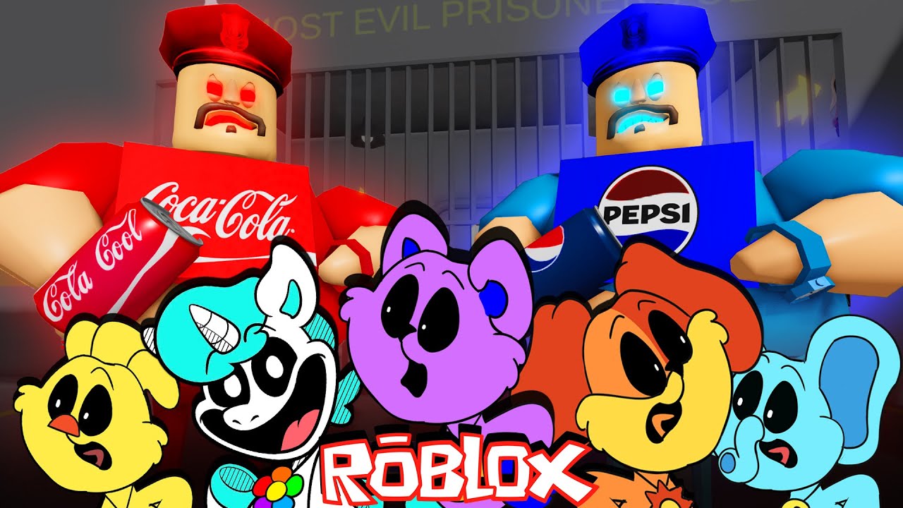 Smiling Critters ESCAPE COCA COLA Vs PEPSI BARRY'S PRISON RUN in Roblox ...