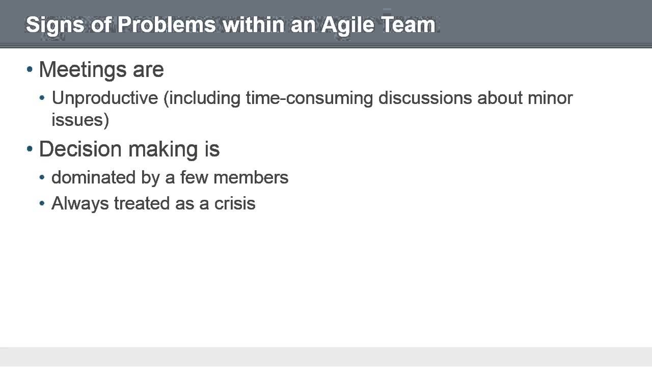 Agile Project Management Fundamentals: Causes of Problems in an Agile ...
