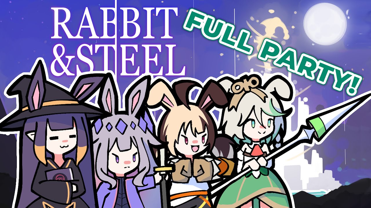 【Rabbit and Steel】FULL BUNNY BATTLE PARTY with Ina, Bijou, Gigi! # ...