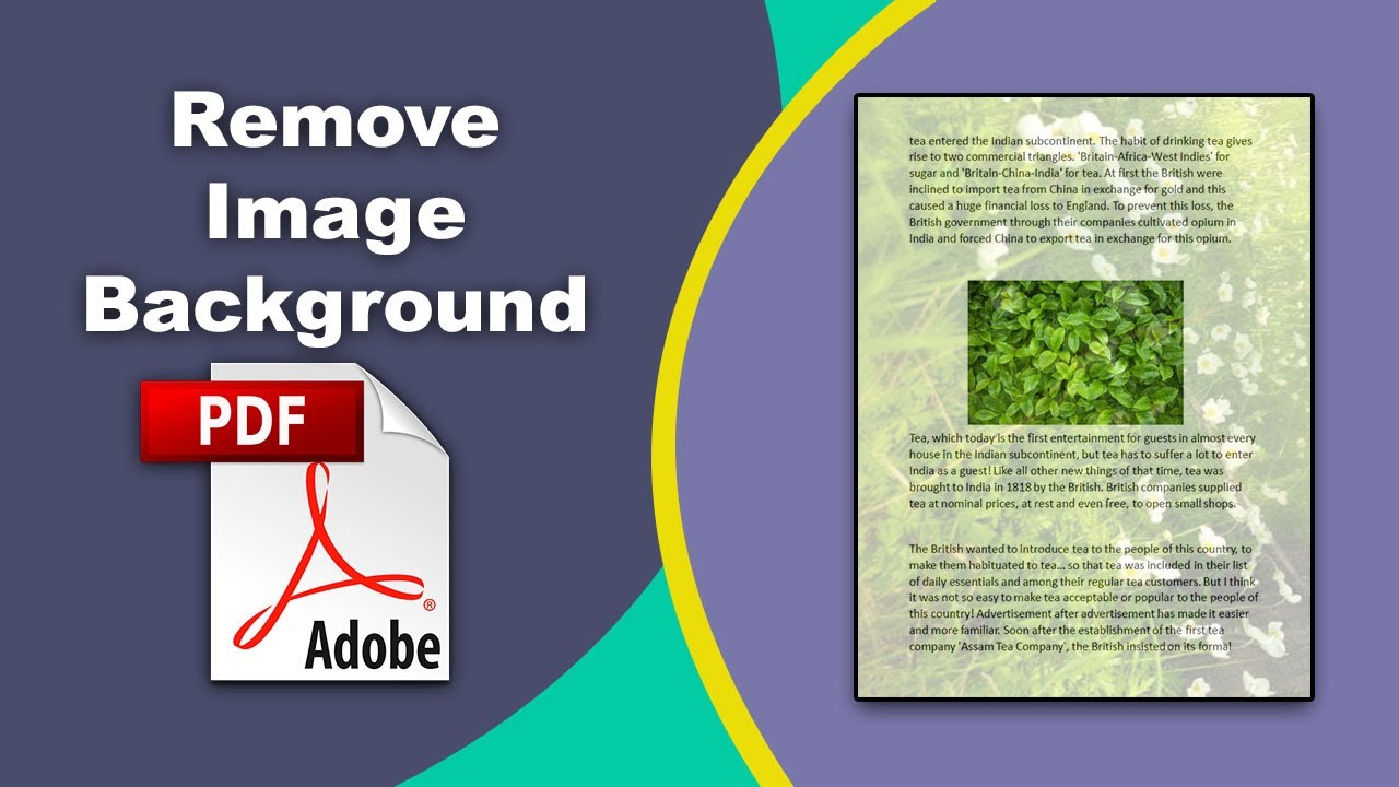 How to delete a background image from a pdf file (Edit PDF) using Adobe ...