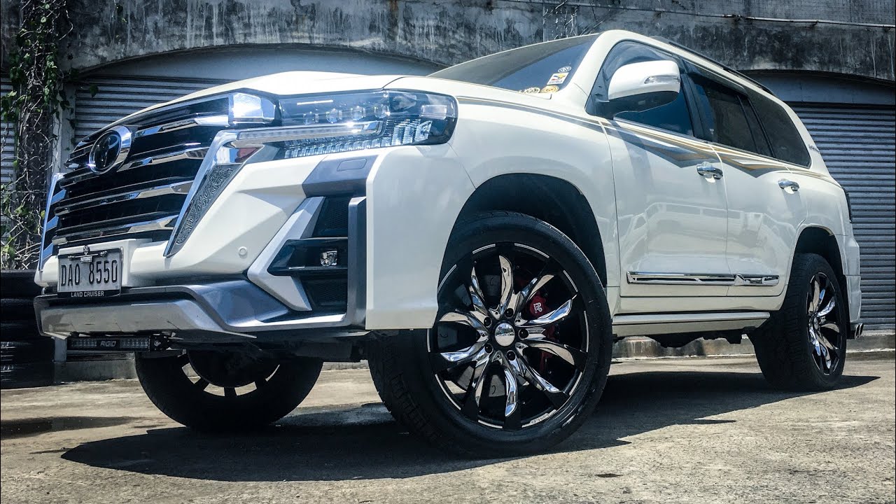 Full turboback exhaust system on a 2019 Toyota LC 200 - YouTube