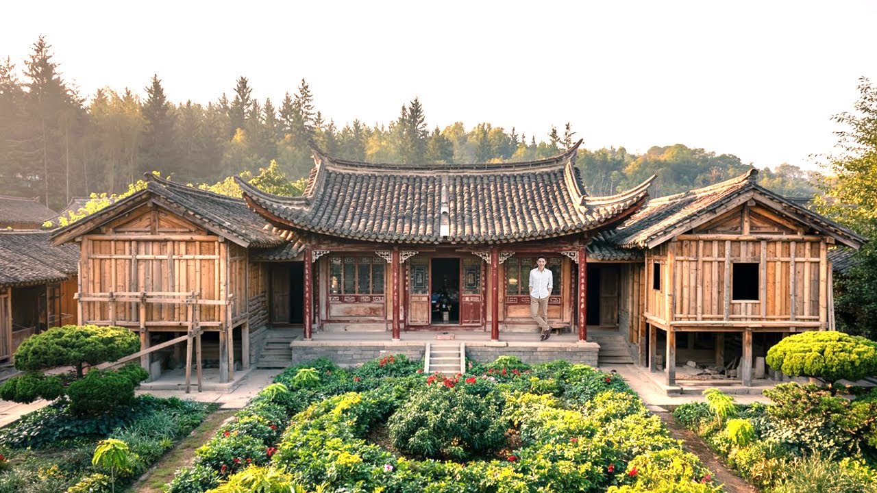 4 Years Building a Traditional Chinese House | Building Wooden House In ...
