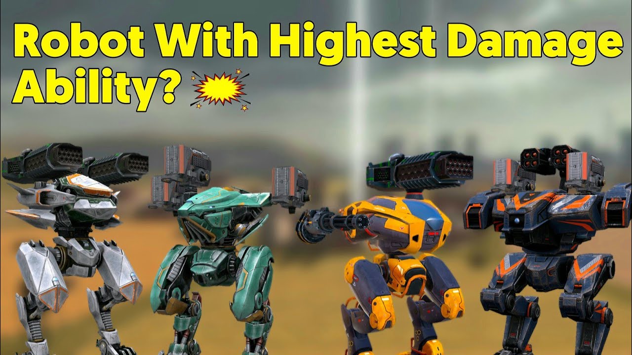 War Robots: Comparison the damage of All robots abilities - Which robot ...