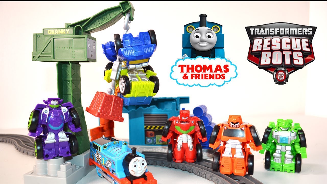 TRANSFORMERS RESCUE BOTS FLIP RACERS, GRIFFIN ROCK CONSTRUCTION TEAM ...