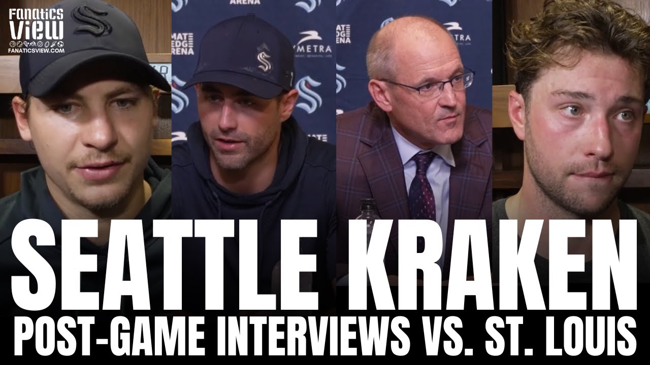 Jordan Eberle, Vince Dunn, Yanni Gourde & Dan Bylsma Recap Seattle Kraken Opening Night vs ...