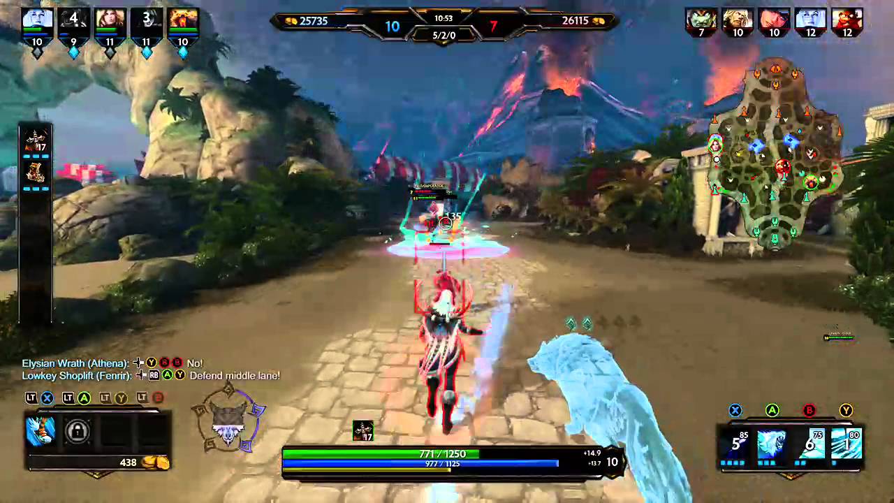 SMITE CONQUEST SKADI CARRY ATHENA SUPPORT - YouTube