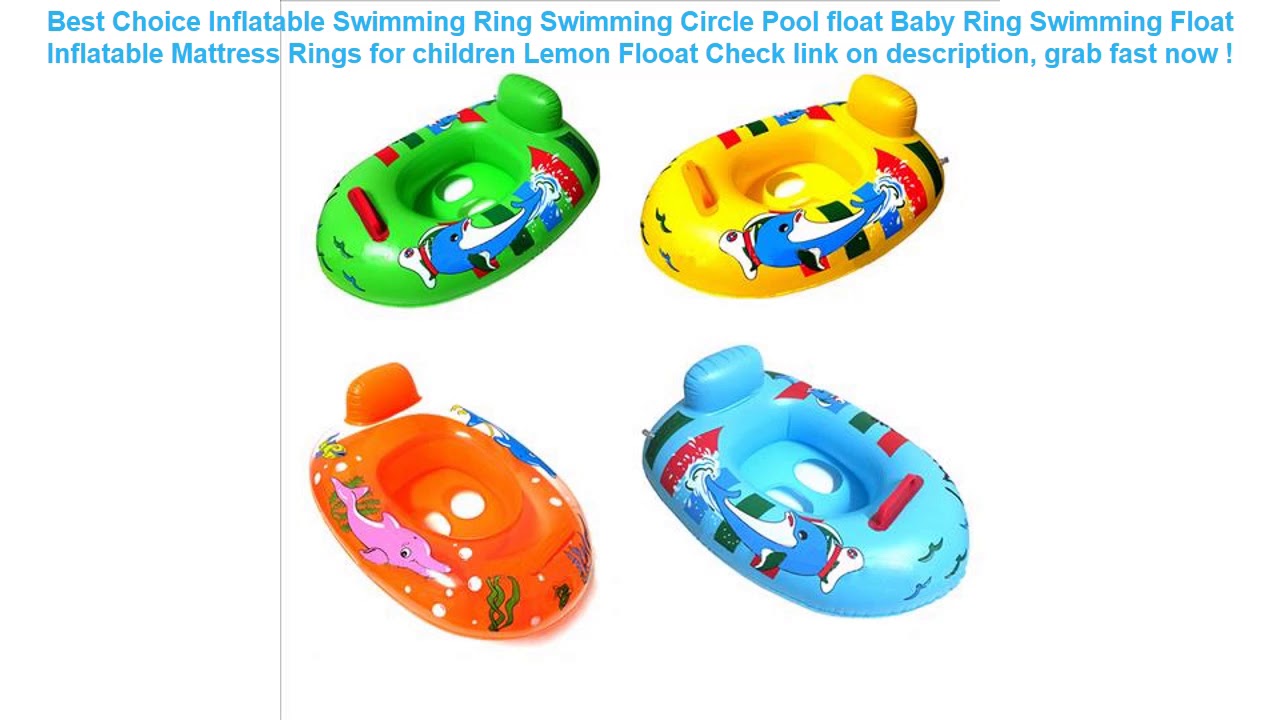 Inflatable Swimming Ring Swimming Circle Pool float Baby Ring Swimming ...