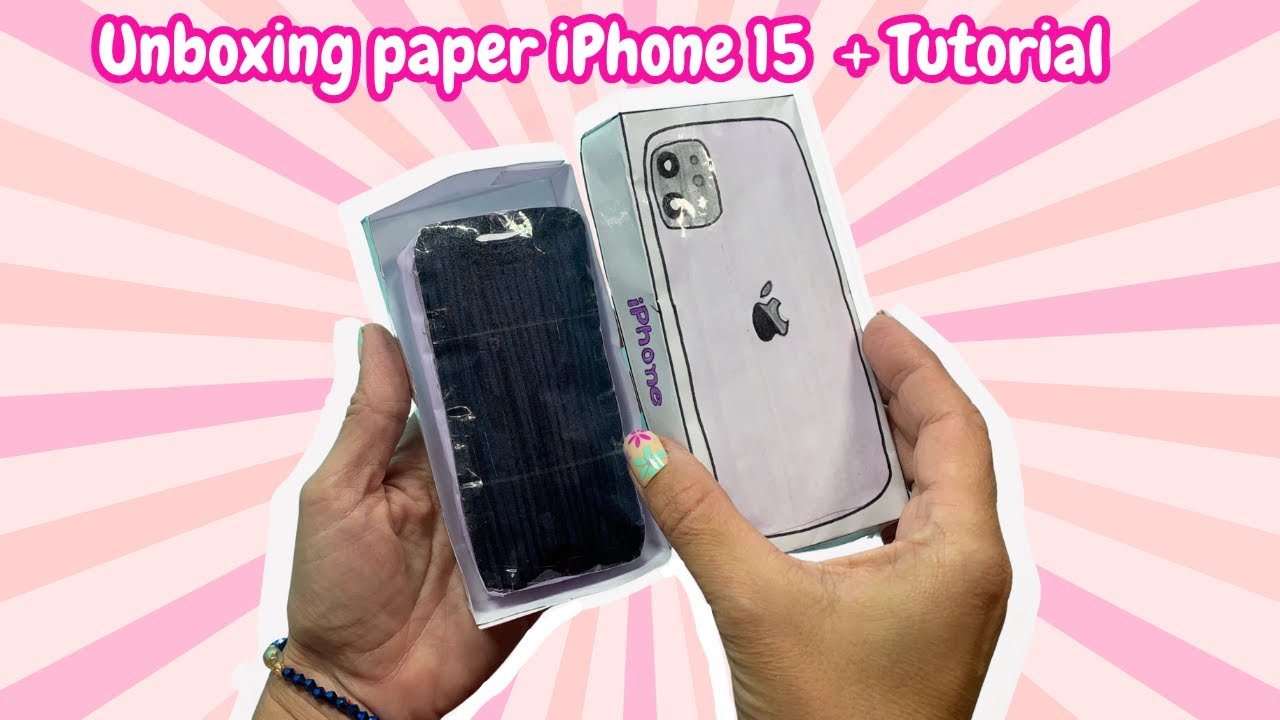 😍😍 UNBOXING PAPER IPHONE 15 | tutorial | ASMR | diy paper squishy ...