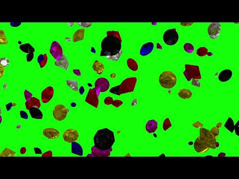 4K Green Screen Falling Gems | Free Footage - YouTube