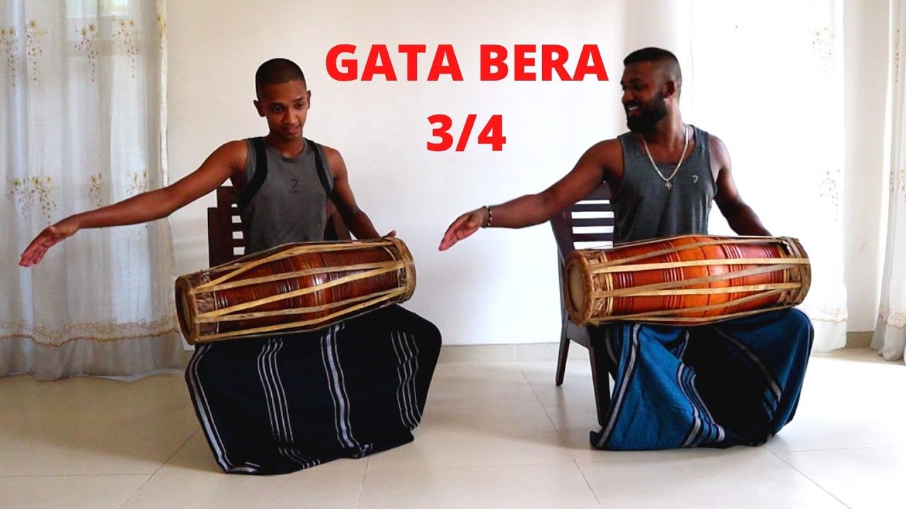 Sri Lankan Drums - Kandyan Gata Bera 3/4 - Thiwarna - YouTube