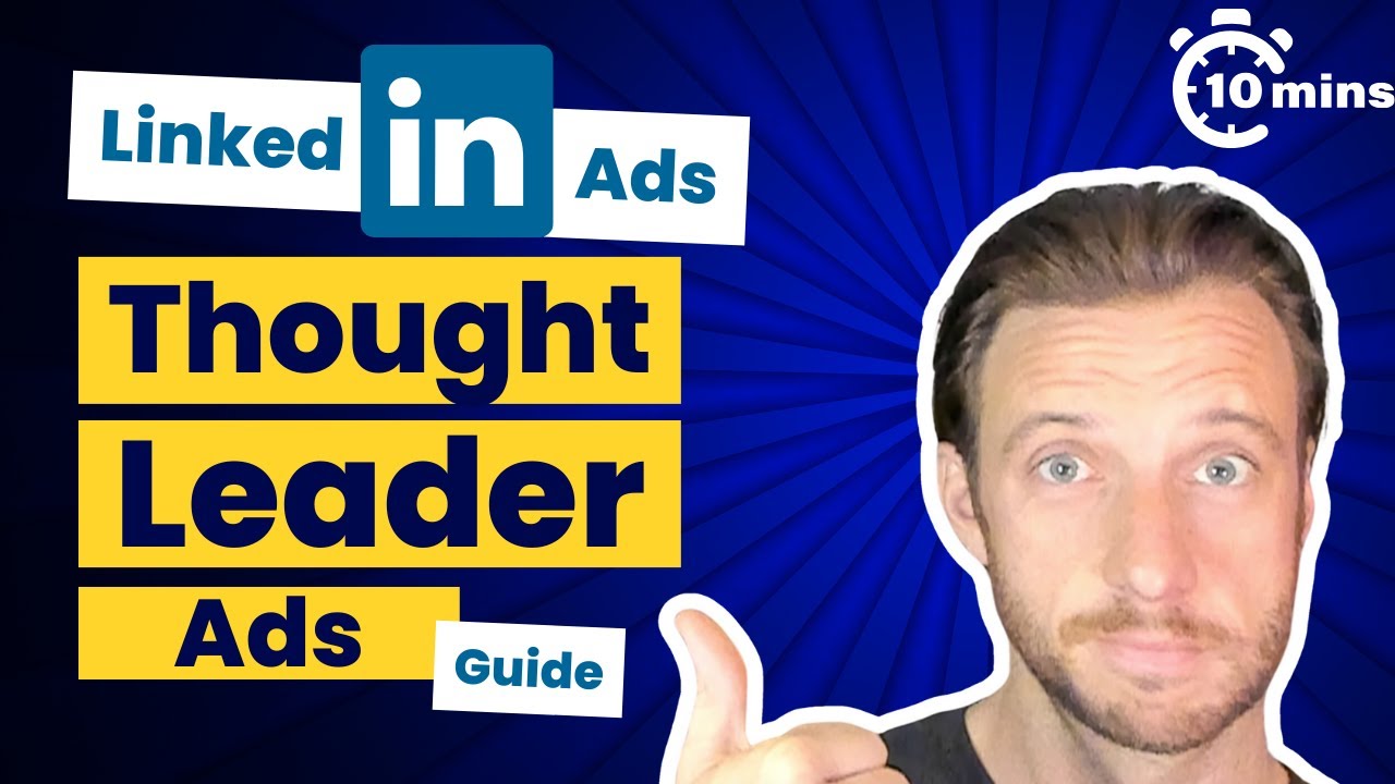 Linkedin Thought Leader Ads (Step by Step Guide) 💥 - YouTube