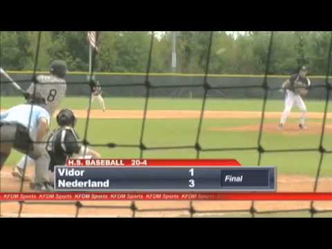H.S. Baseball 20-4A Nederland 3 Vidor 1 - YouTube