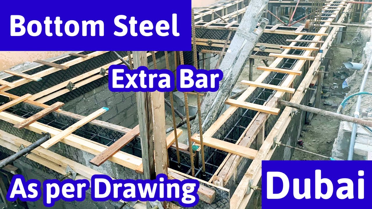 Bottom Steel Extra Bar Footing Dubai Kitchen Block As per DM Approved ...