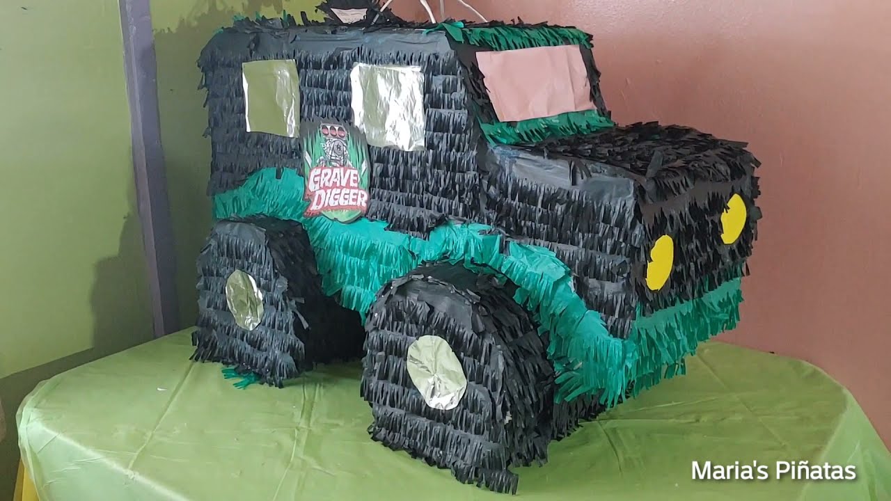 Grave Digger Truck Piñata - YouTube