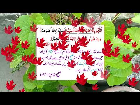 Subah Sham Ke Azkar (Urdu Tarjuma) | Morning Dua | Evening Dua (Adhkar ...