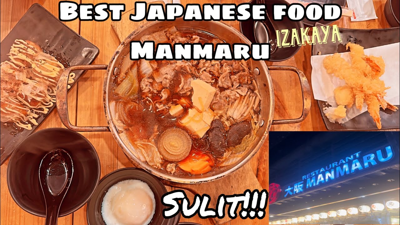 Best Japanese Restaurant MANMARU! Izakaya #japanesefood #affordable ...