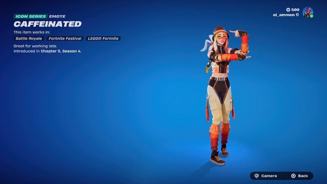 Fortnite Emote CAFFEINATED - YouTube