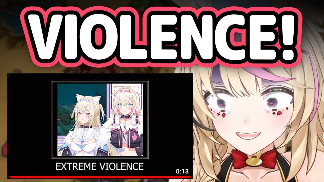Polka Accidentally Did FuwaMoco's "Violence" Meme【Hololive】 - YouTube