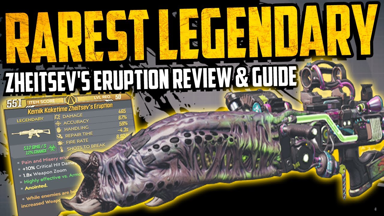 Borderlands 3: ZHEITSEV's ERUPTION REVIEW - New LEGENDARY - Rarest ...