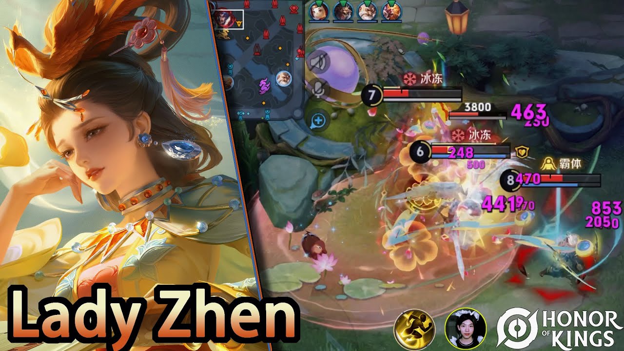 Honor of Kings（Lady Zhen）A beautiful skin｜Uma skin linda - YouTube