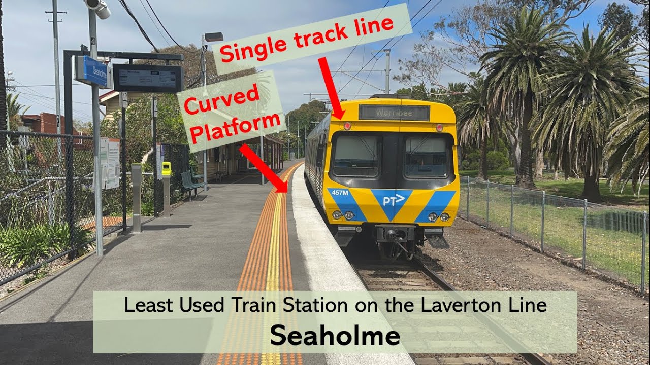 Least Used Train Station on the Laverton Line - Seaholme Station - YouTube