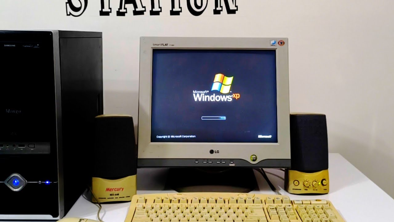 Windows XP Startup on a 20YearOld Computer - YouTube