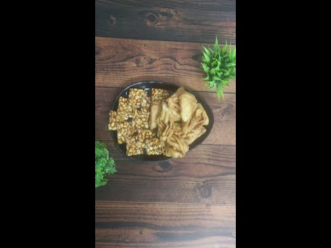 Easy and Simple Badam chak and Trikone Nimki recipe - YouTube