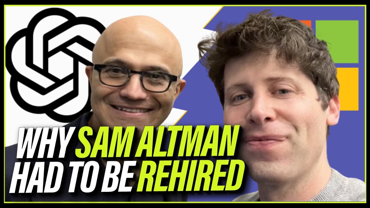 What NOONE Is TELLING YOU about the SAM ALTMAN Rehiring - YouTube