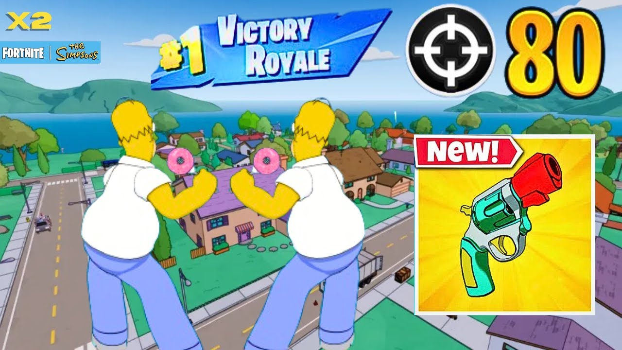 Fortnite The Simpsons | 80 Kill Duo vs Squads Win Gameplay (Keyboard ...