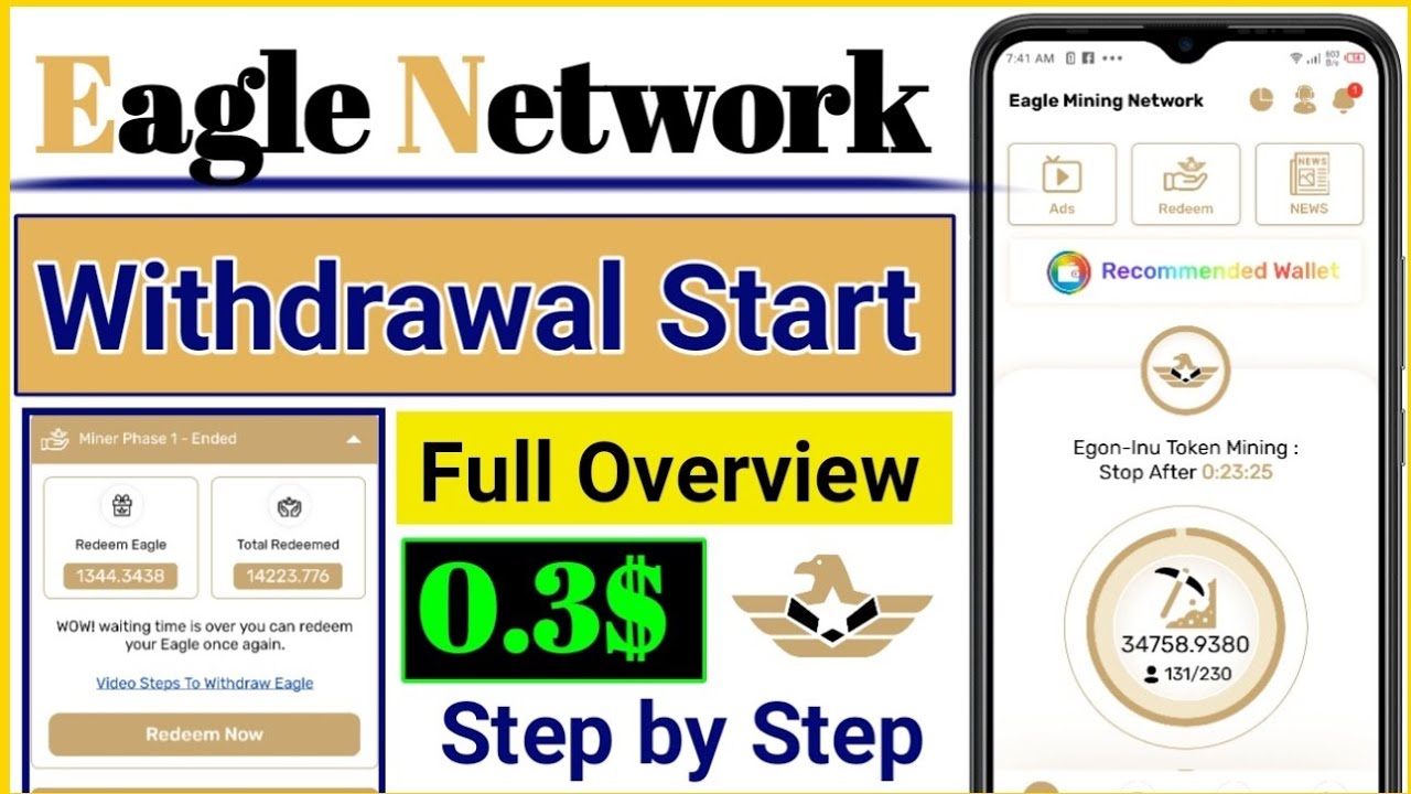 Eagle Network Withdrawal Start || Eagle Network List on Coin Store ...
