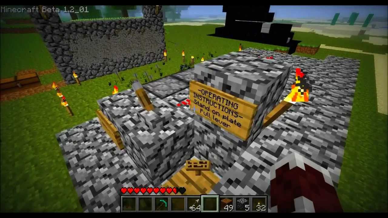 Minecraft Arrow Machine Gun - YouTube