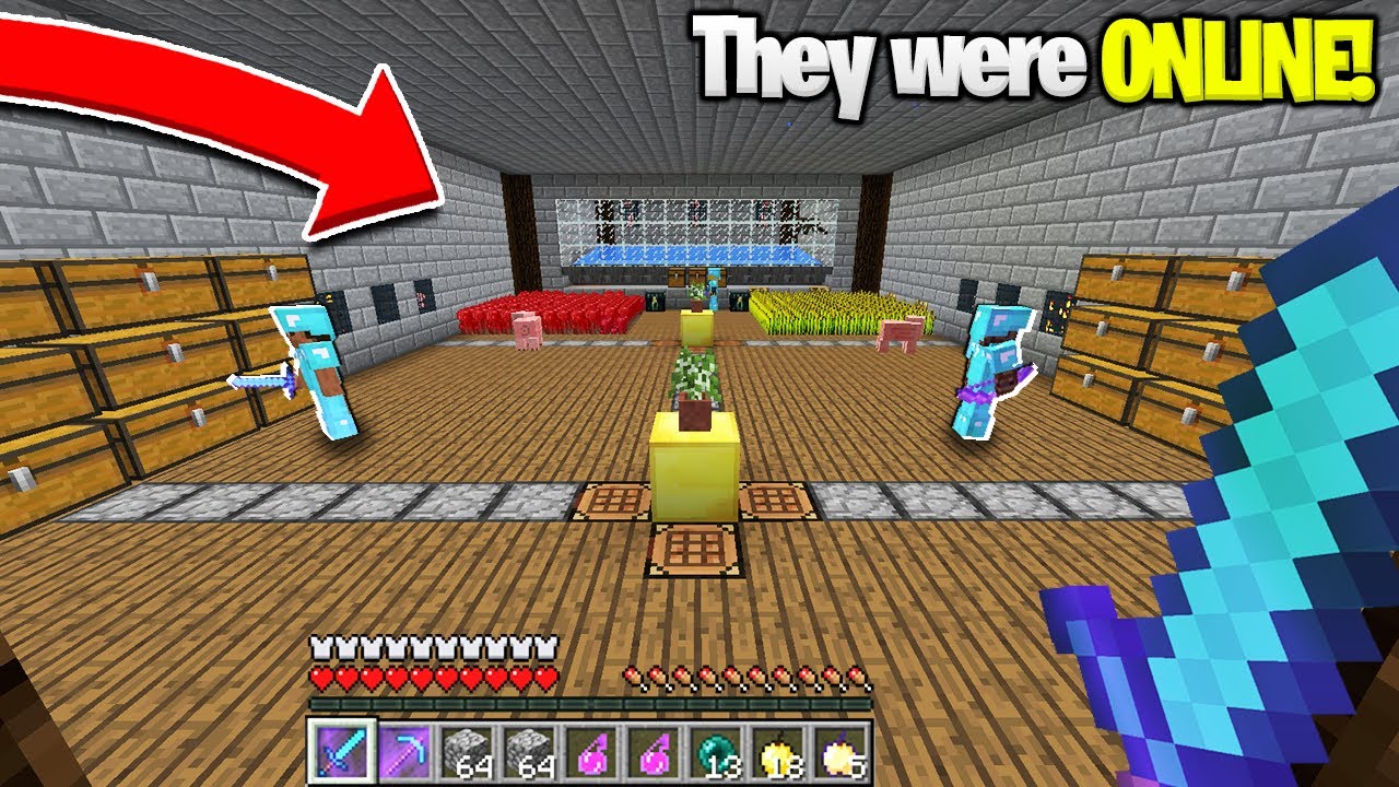 I found this Minecraft Kids SECRET base with HIDDEN Redstone ...