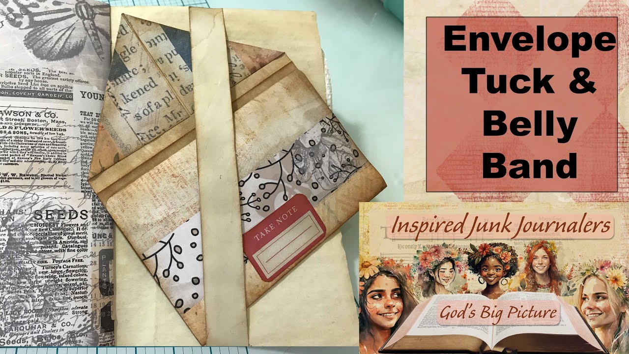 Envelope Journal Spot Tuck with Belly Band - Quick & Easy! - YouTube