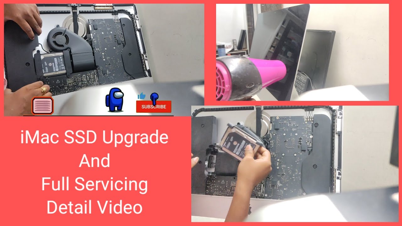 iMac SSD Upgrade & Full Servicing Detail Video helpfull if you want change any part's of iMac ...